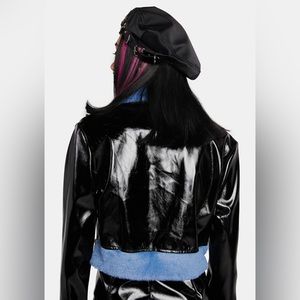 Half Heart | Jackets & Coats | Half Heart Top Crush Patent Vinyl Jacket ...